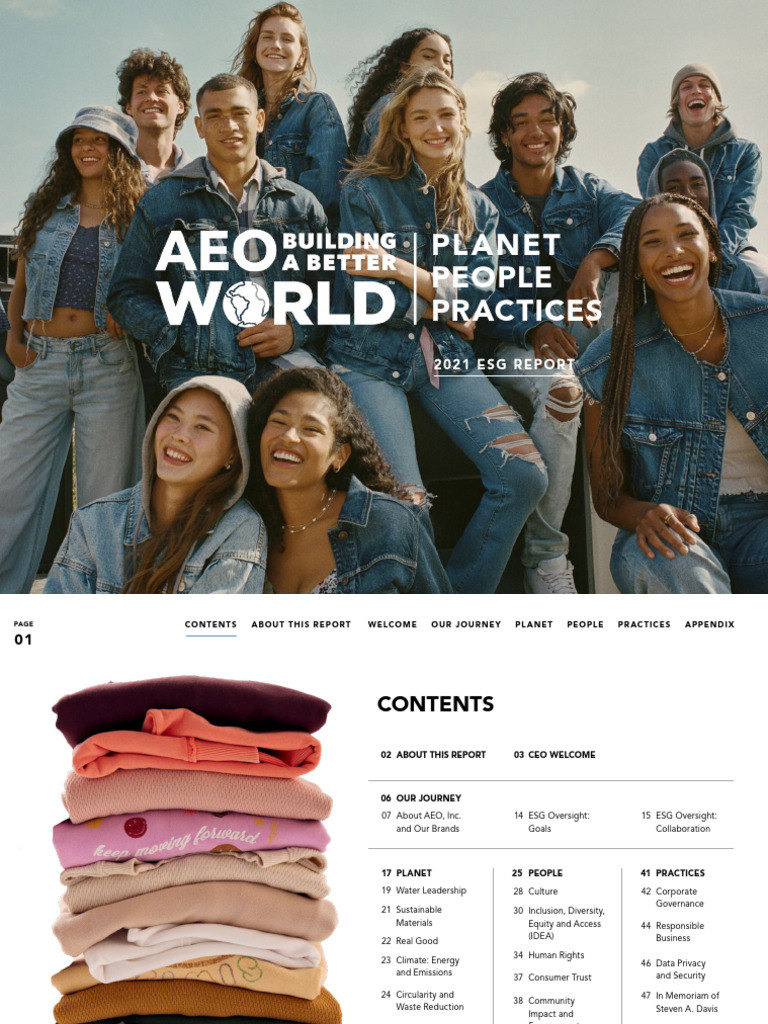 AEO 2021 ESG Report Overview | PDF | Business