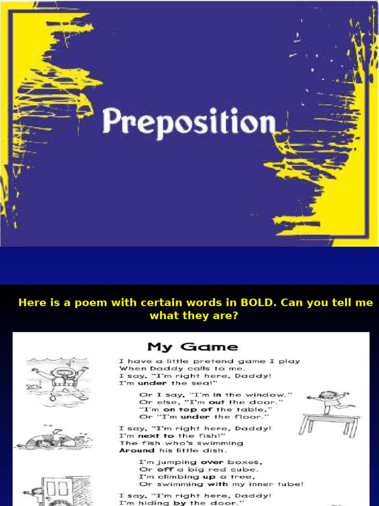 Understanding Prepositions and Their Types | PDF