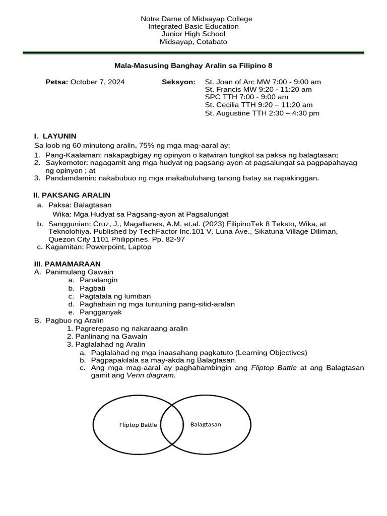 Lesson Plan | PDF