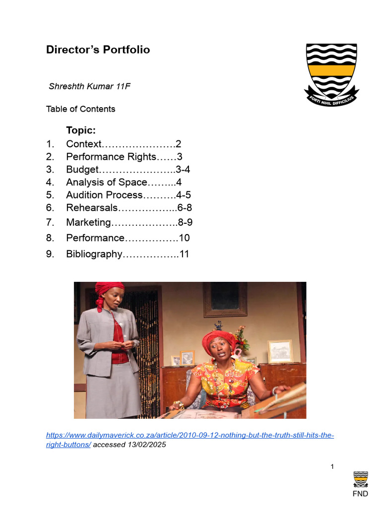 Shreshth Kumar - T1 2025 GR 11 Director's Portfolio PAT | PDF