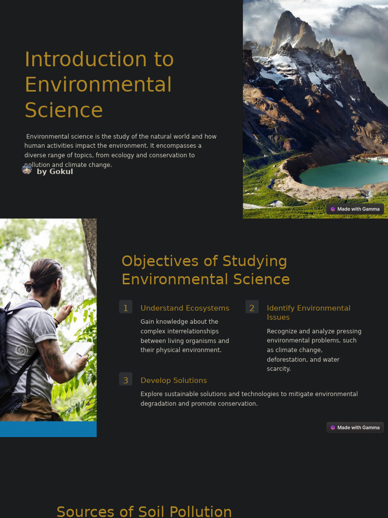 Introduction To Environmental Science | PDF | Water Pollution | Pollution