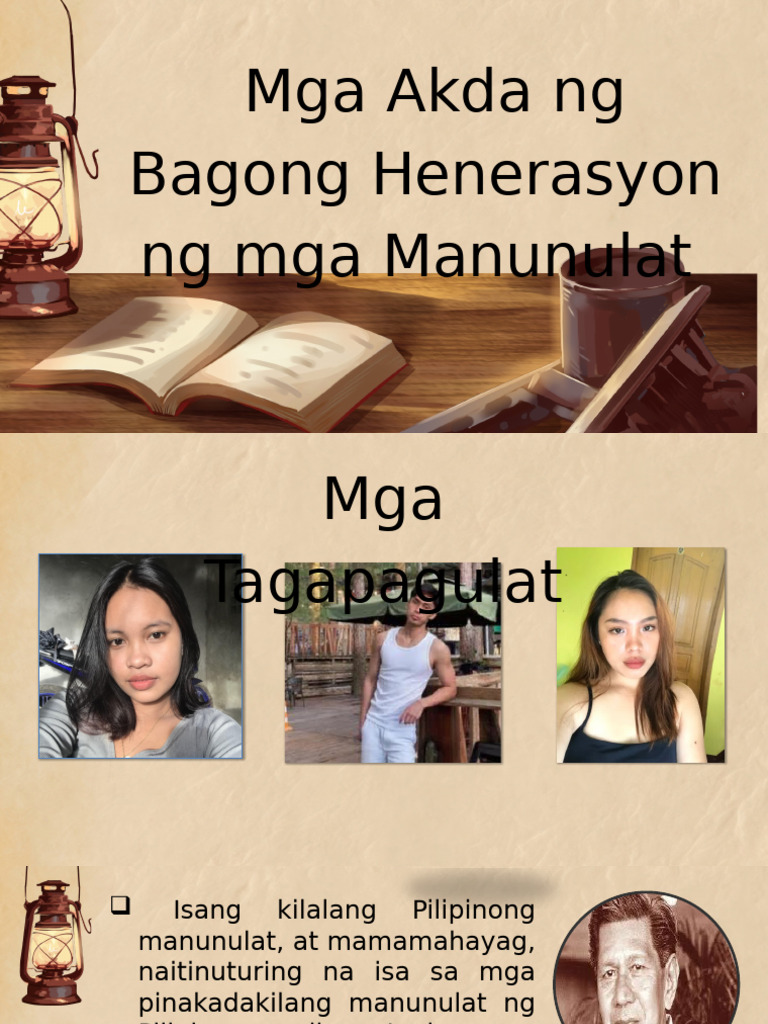 Mga Manunulat sa Bagong Henerasyon | PDF