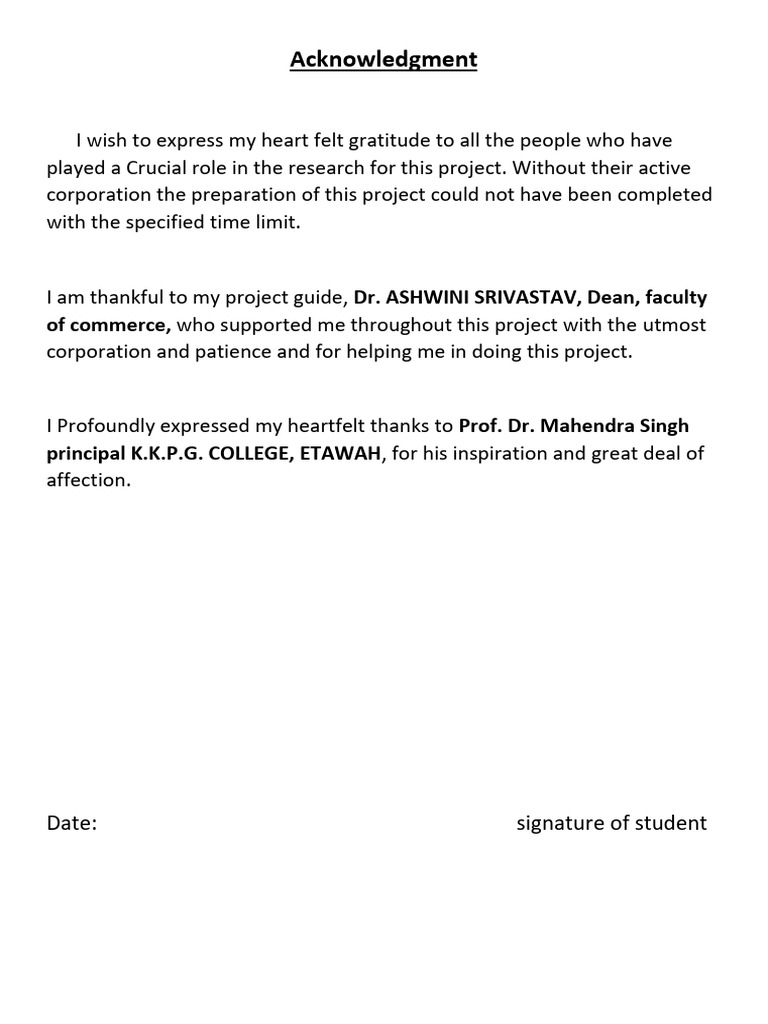 Acknowledgment | PDF