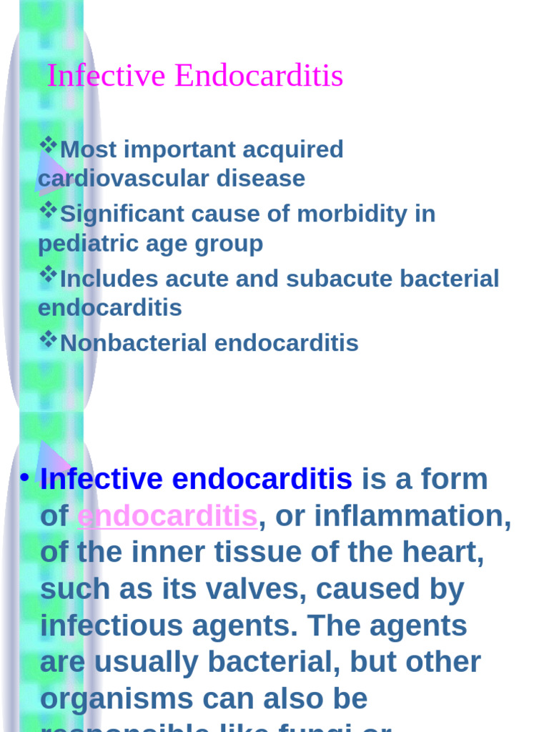 Infective Endocarditis Overview | PDF | Medical Specialties | Clinical ...