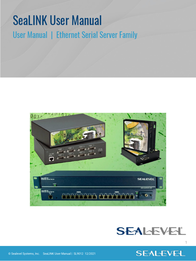 SeaLINK User Manual | PDF | Microsoft Windows | Computer Network