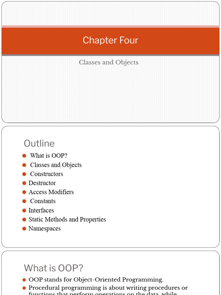 Chapter 4 Classes And Objects Pdf Class Computer Programming Object Oriented Programming