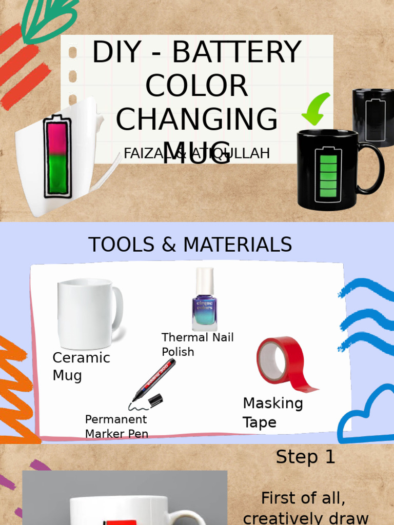Slide - Battery Color Changing Mug | PDF