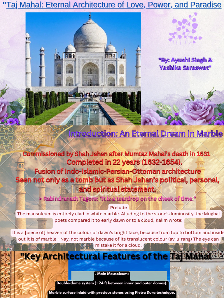 Taj Mahal Eternal Architecture of Love, Power, And Paradise_20250427 ...