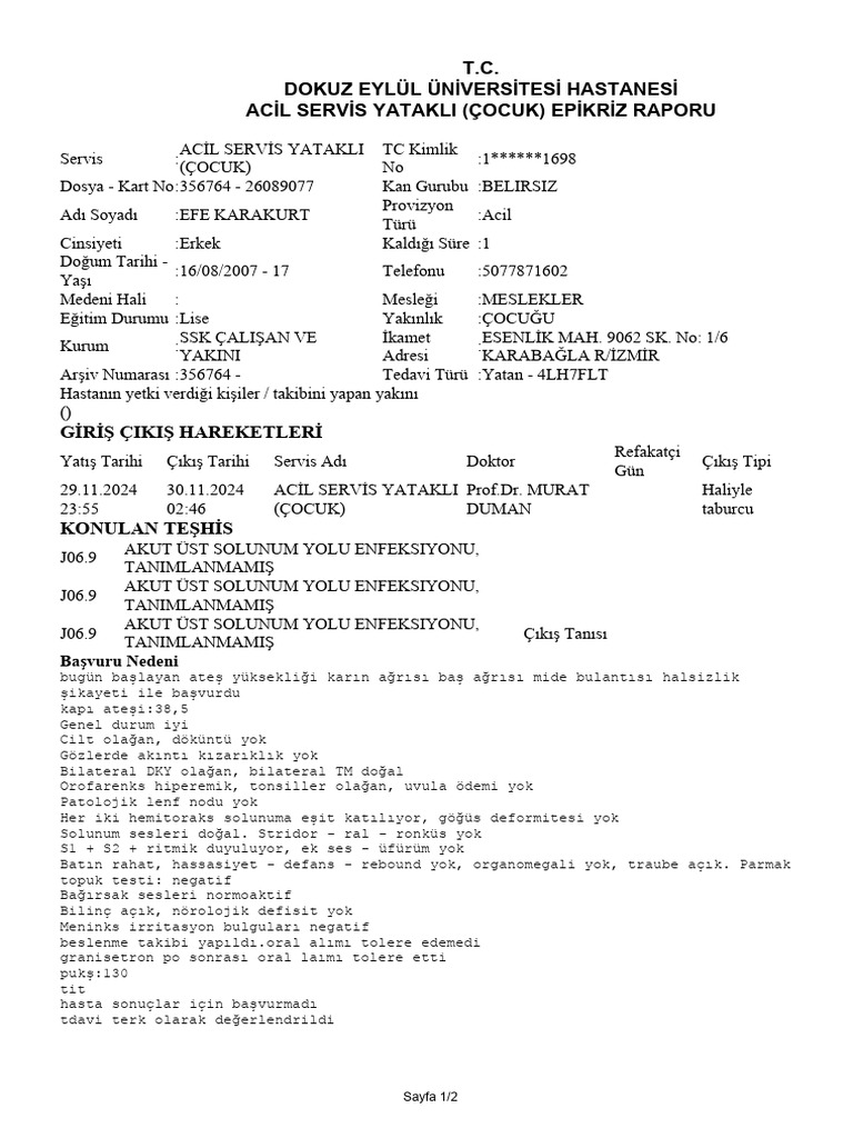 Epikriz PDF | PDF