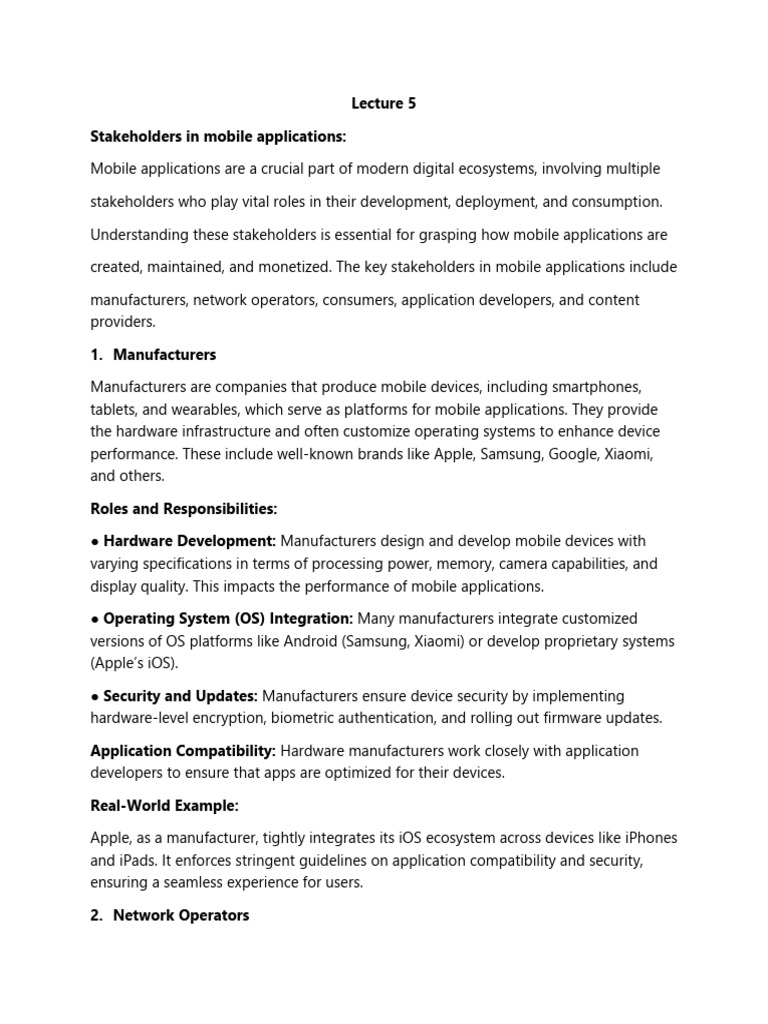mobile computing lec ture 5 | PDF | Mobile App | Computer Network