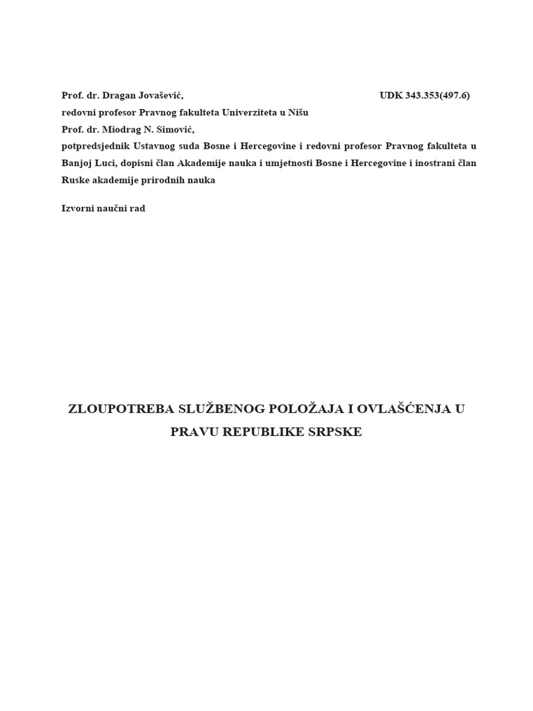 Prof. dr. Dragan Jovasevic i Prof. dr. Miodrag N. Simovic -44-64 | PDF