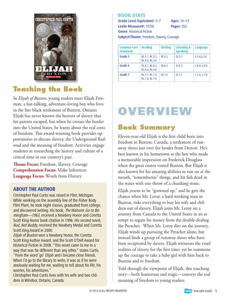 Teaching The Book | PDF | Underground Railroad | Reading Comprehension