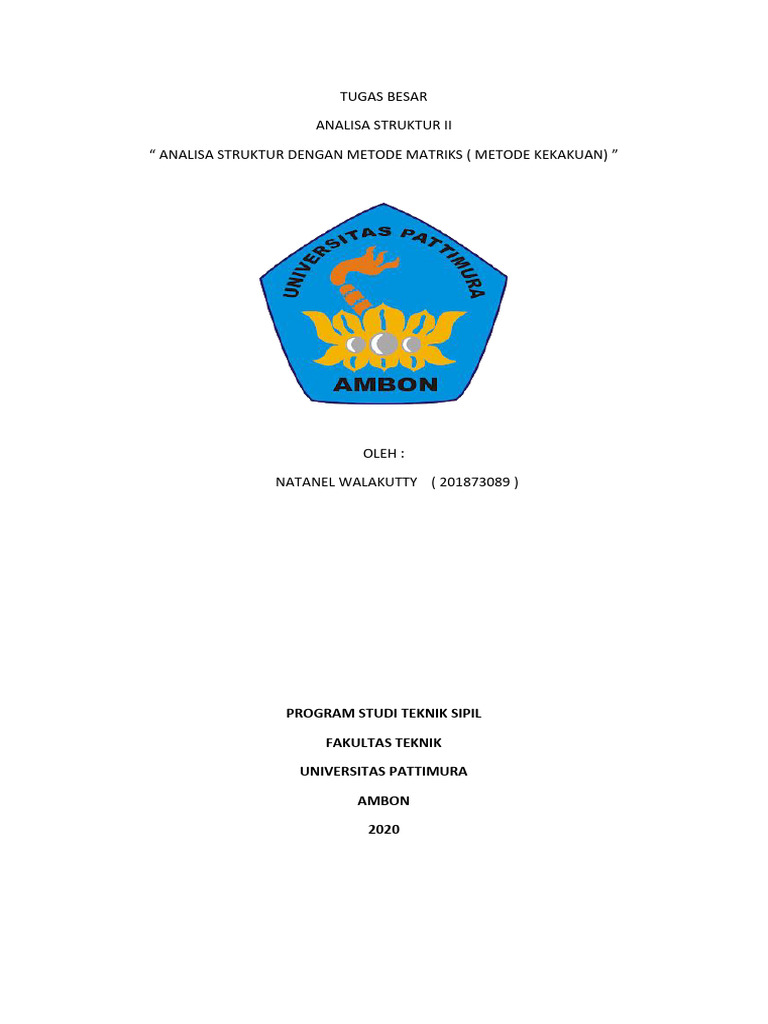 TGS Besar Analisa Struktur II | PDF