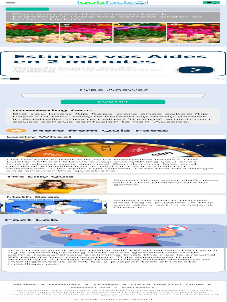1-Minute Fun Quiz | PDF