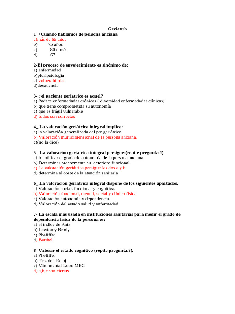 Valoración y Cuidados en Geriatría | PDF | Abuso infantil | Vejez