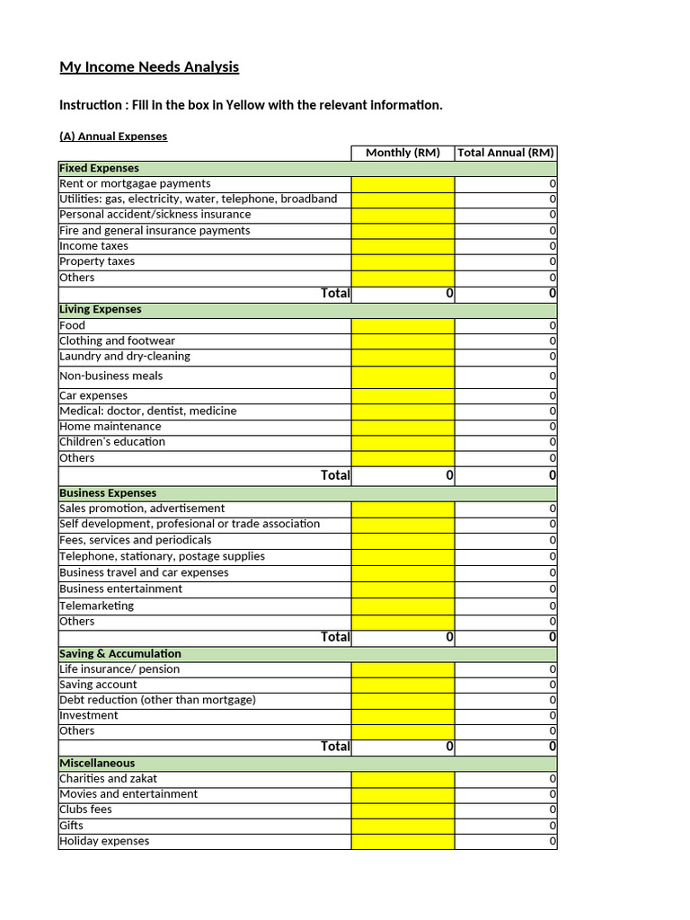 Mortgage Expense Analysis Template | PDF | Mortgages | Economies