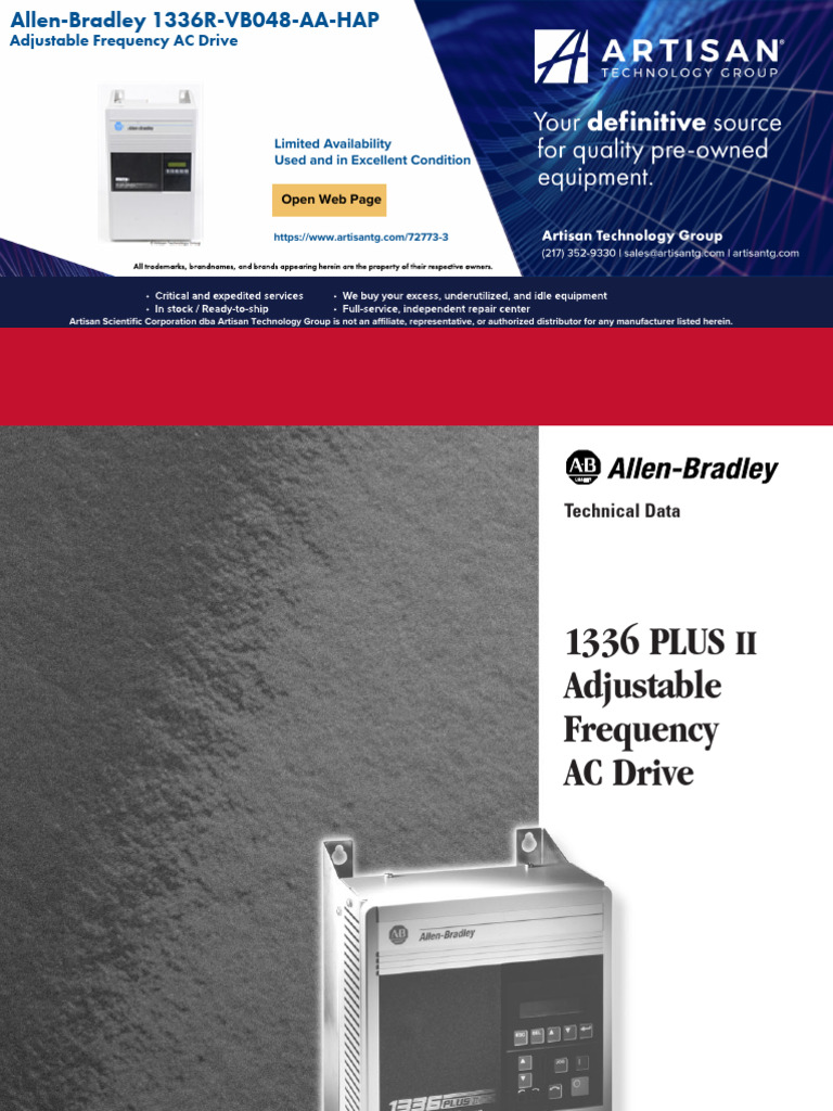 Info AB 1336PLUSII Datasheet | PDF | Electric Motor | Electrical ...