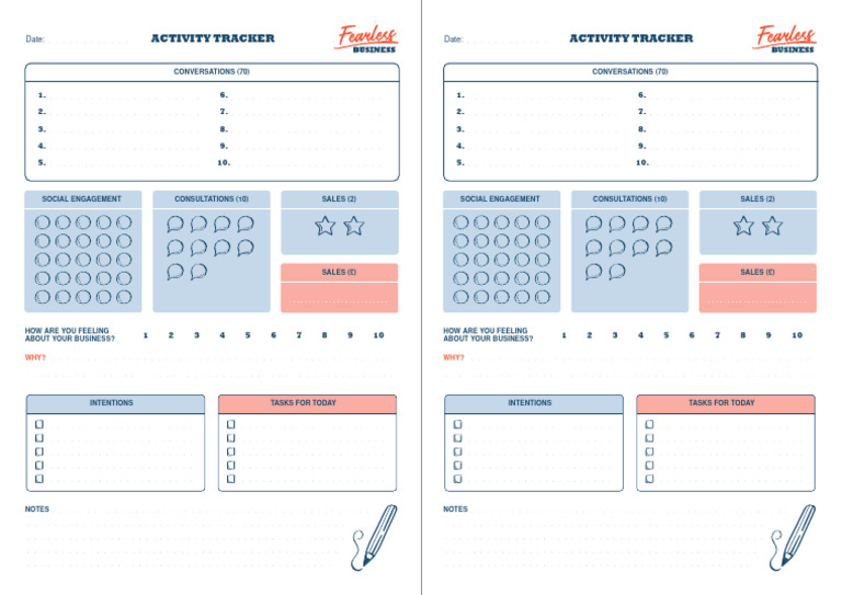 Activity Tracker For Accountability | PDF