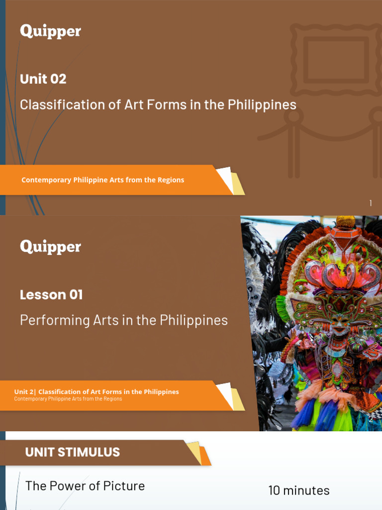 UNIT 2 - Classification of Art Forms - LESSON 1 - FINAL | PDF | Dances ...