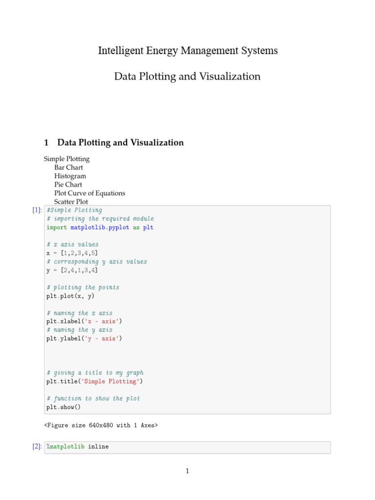 10. Data Plotting and Visualization | PDF | Chart | Cartesian ...