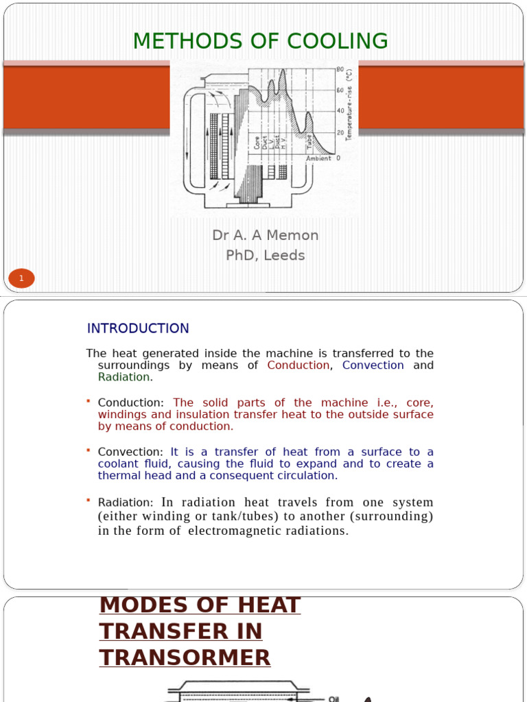 Cooling of Transformers | PDF | Transformer | Convection