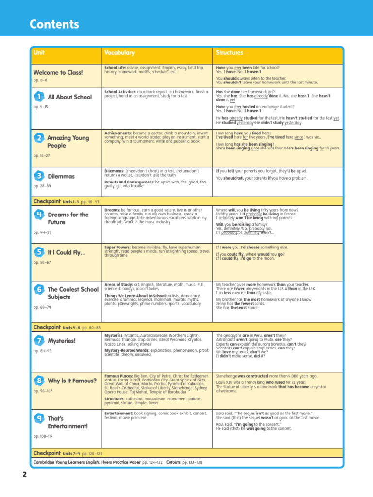 Big English L6 - Scope and Sequence | PDF