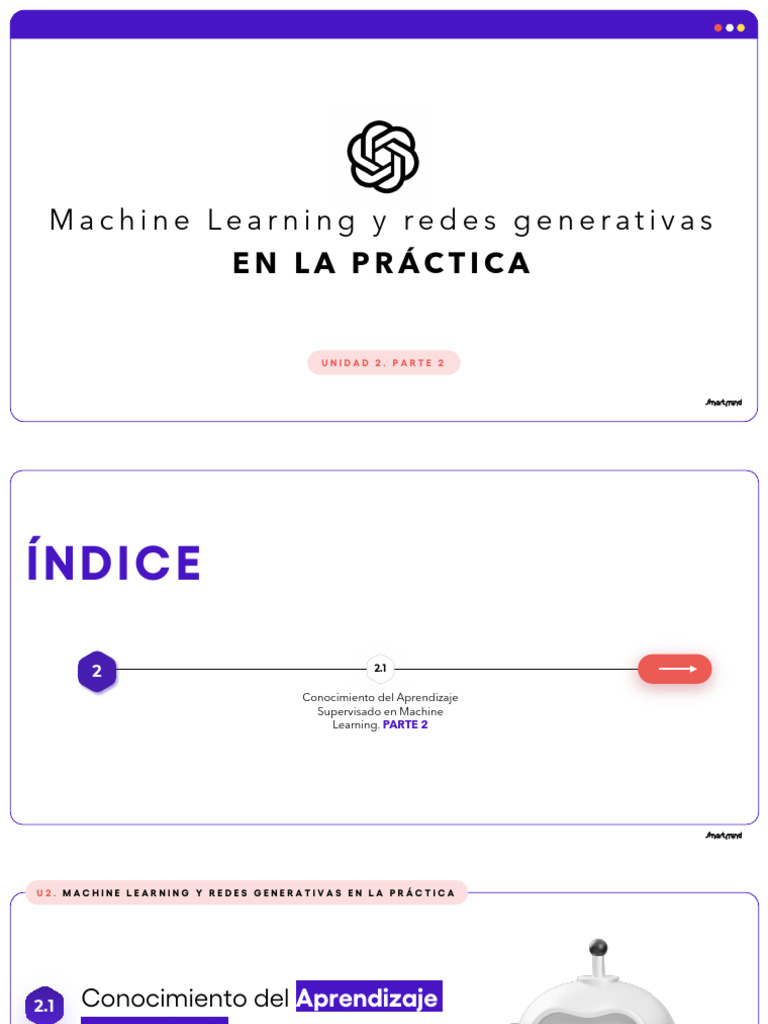 Módulo 2.2. Machine Learning y Redes Generativas en La Práctica | PDF | Neurona | Aprendizaje ...