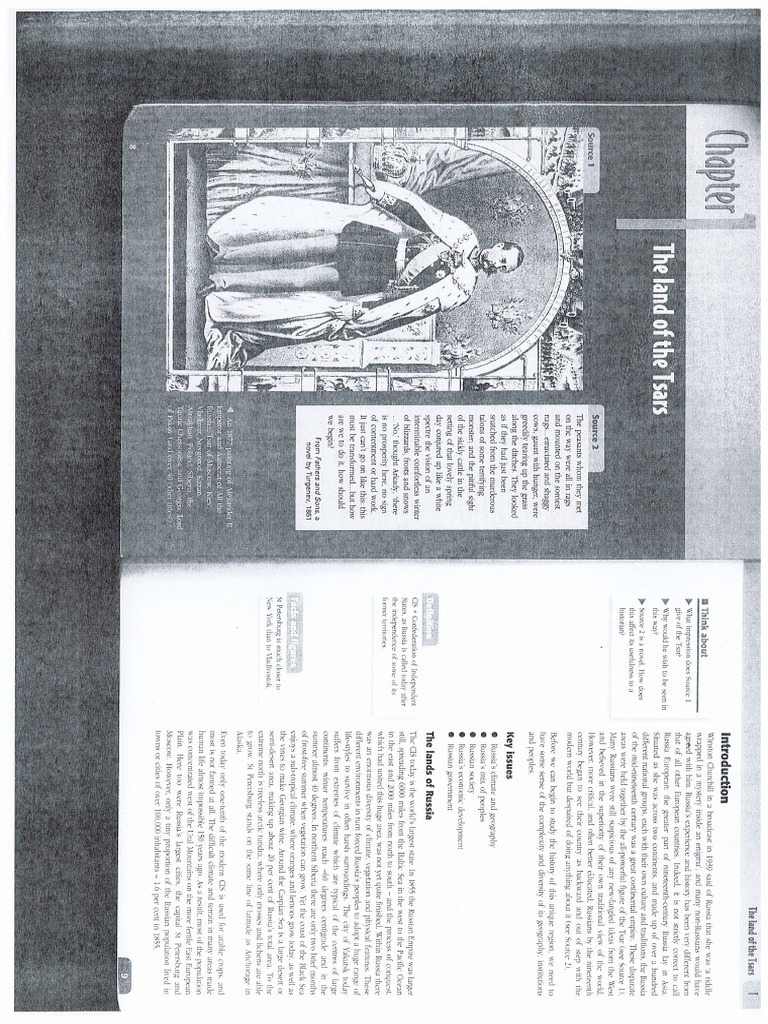 Depth Reading For Russia in The 19th Century (History Task Part 1) | PDF