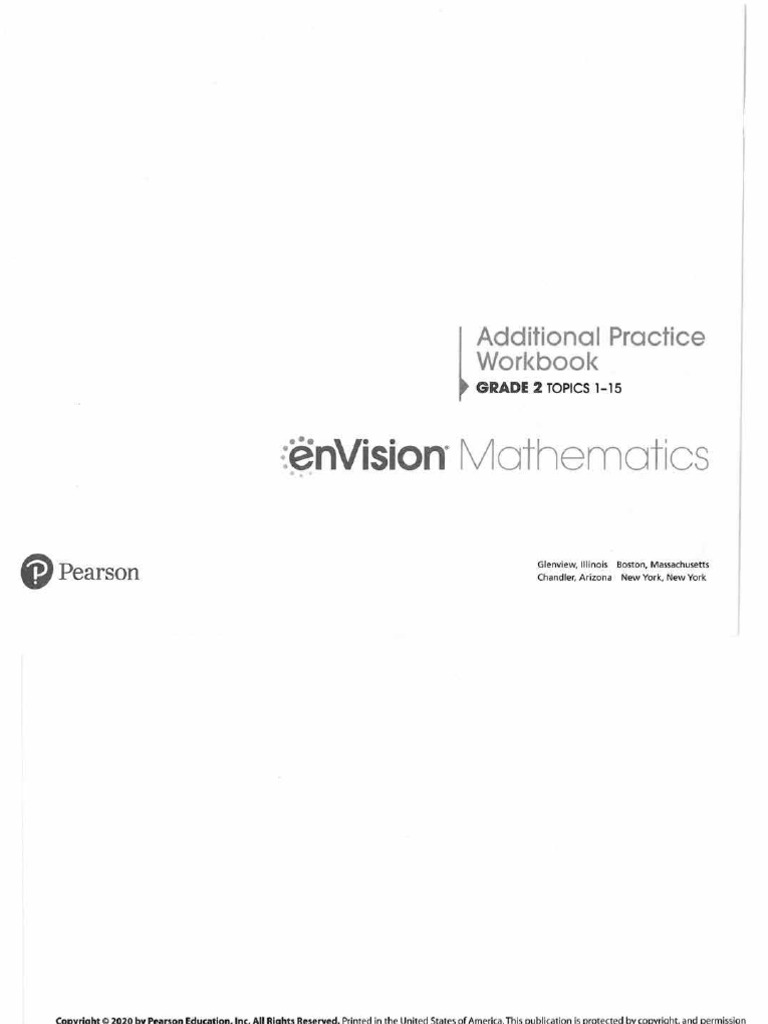 Envision Mathematics Additional Practicebook Grade 2 | PDF
