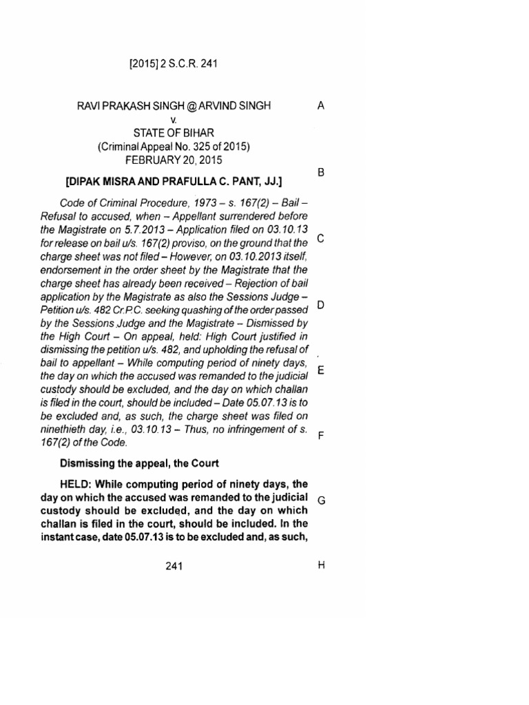 Ravi Prakash Case | PDF