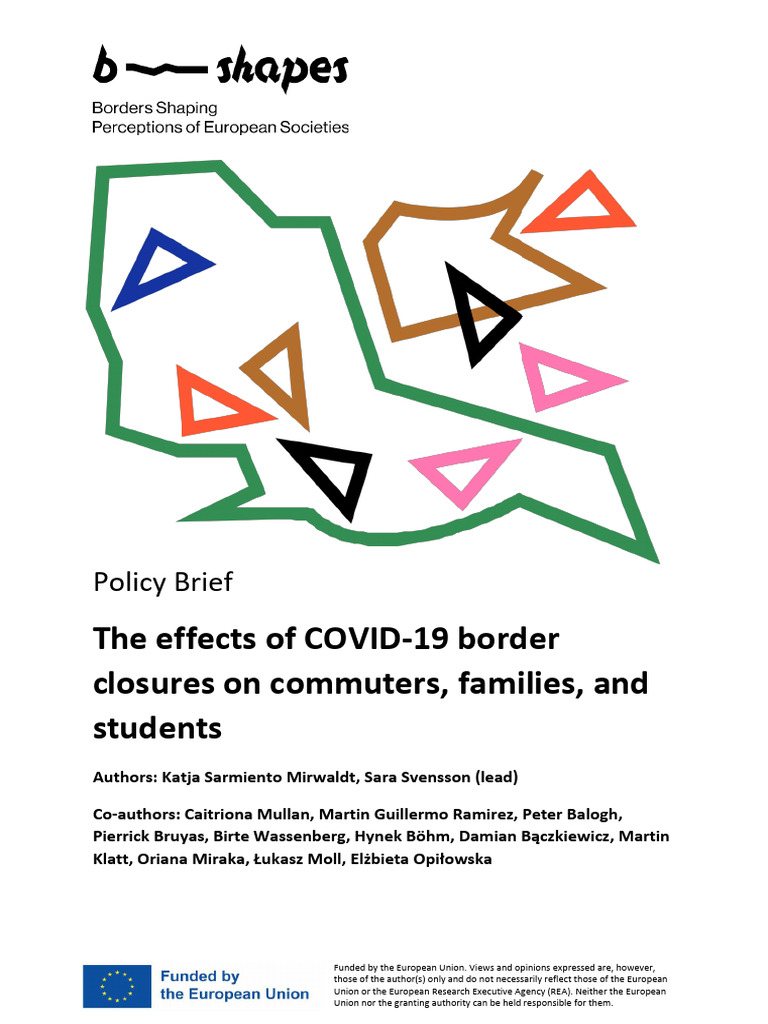 B Shapes Policy Brief 1 Border Closures | PDF | European Union