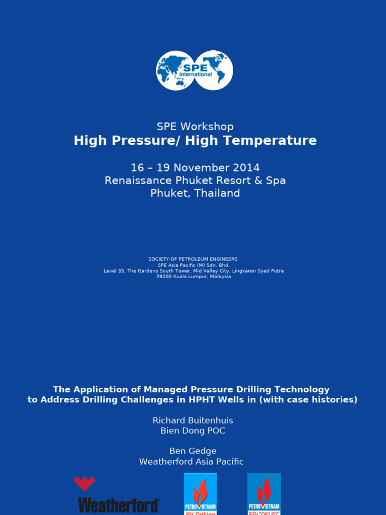 The Application of Managed Pressure Drilling Technology To Address ...