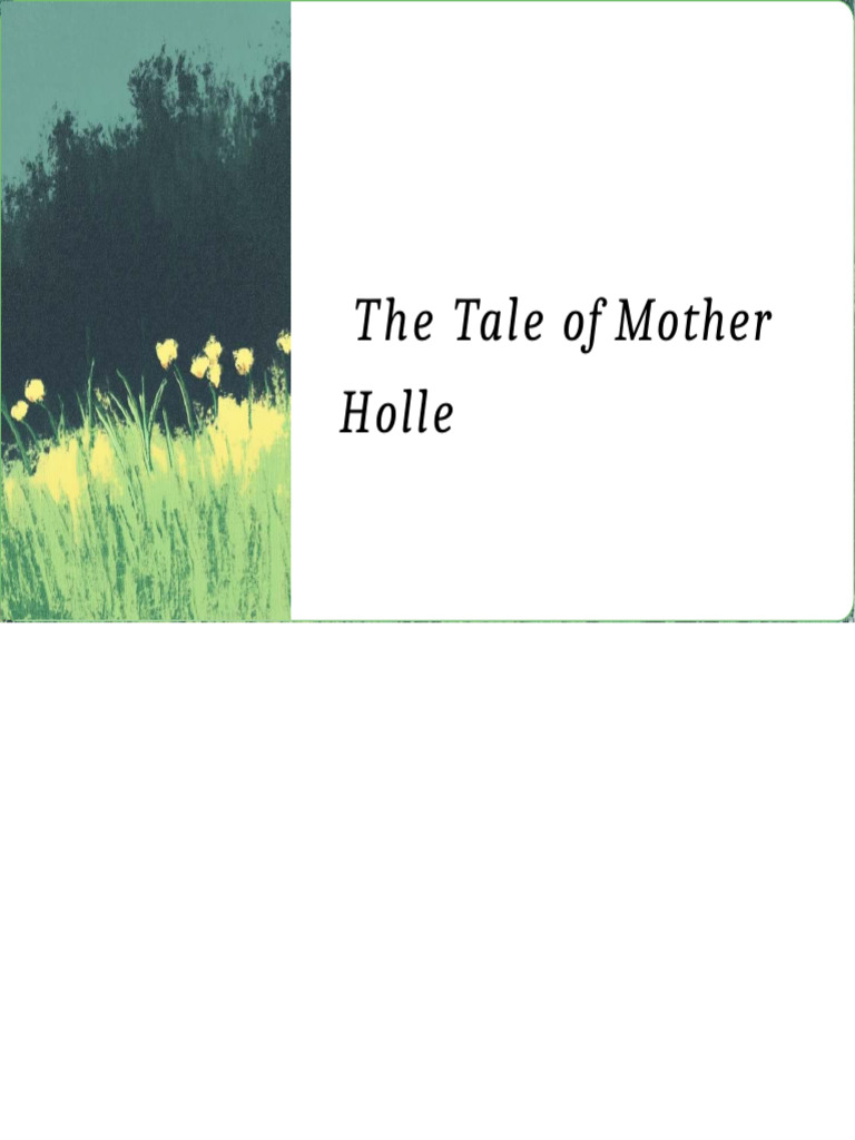 The Tale of Mother Holle | PDF | Fairy Tales | Fantasy Tropes