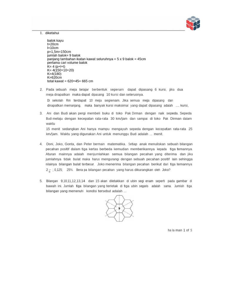 Soal KSN Matematika | PDF