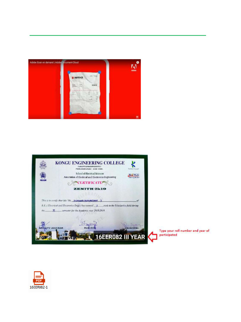 Kongu Student Activities Form Guide | PDF