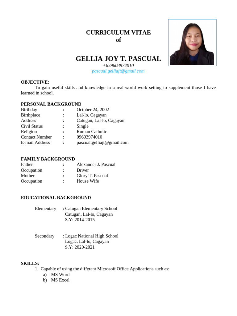 Curriculum Vitae 2 | PDF