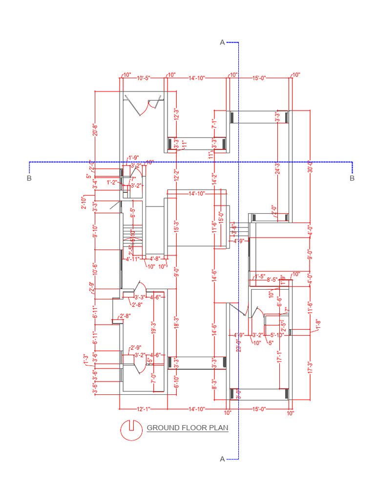 Parekh House - Section | PDF