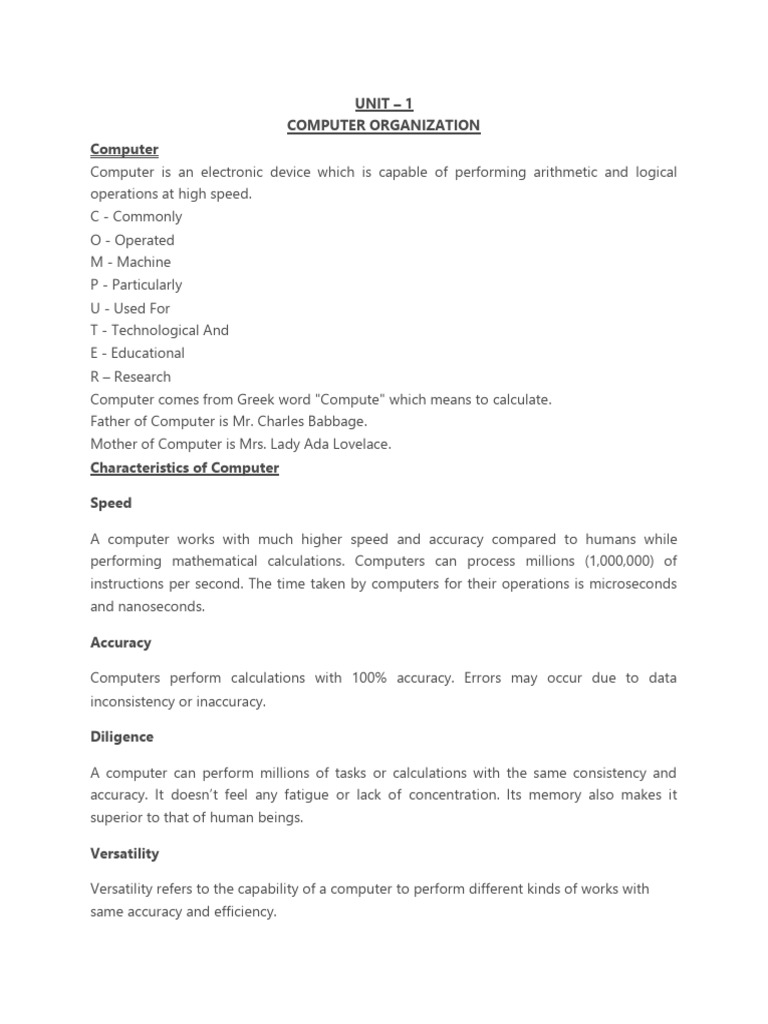 Computer Applications (UNIT - 1) | PDF | Computer Data Storage | Random Access Memory