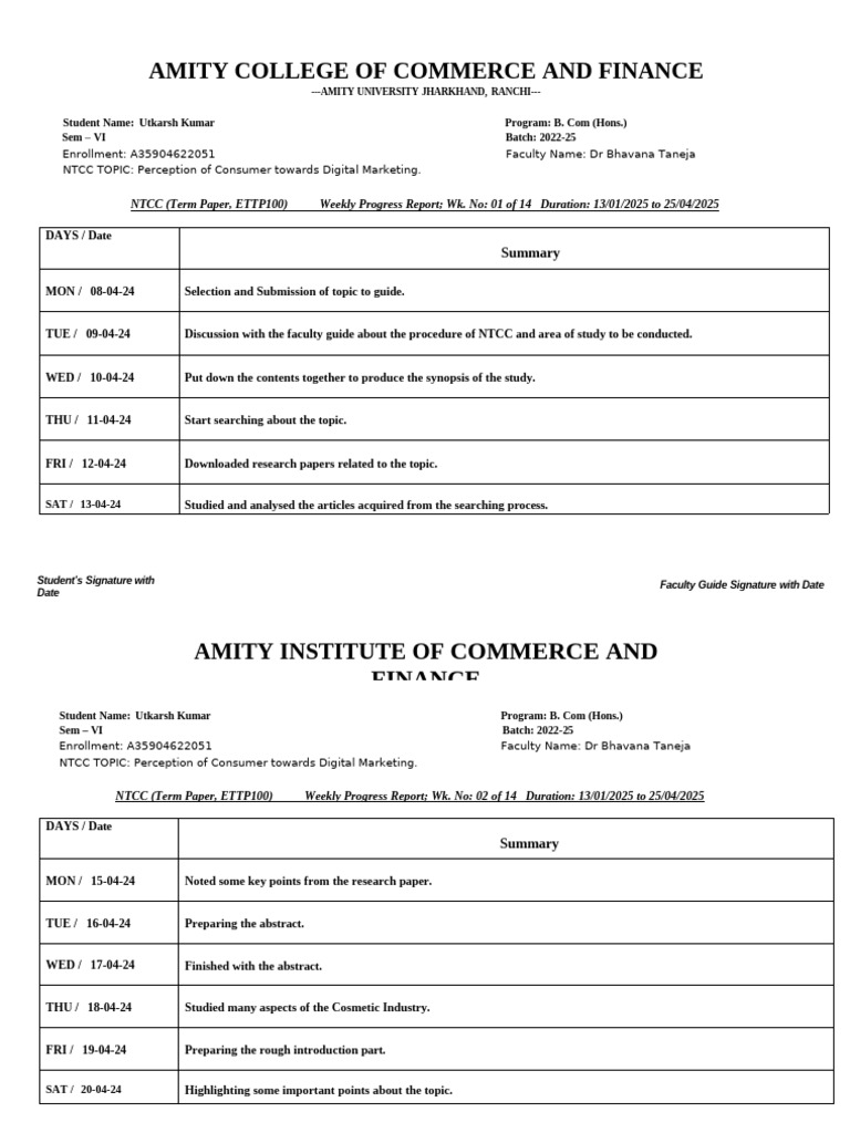 Updated WPR Final Corrected | PDF
