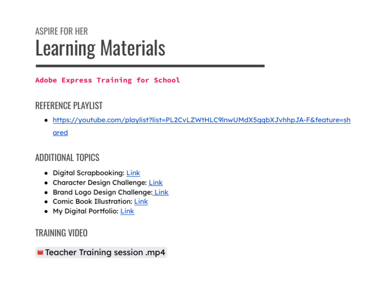 Learning Materials | PDF