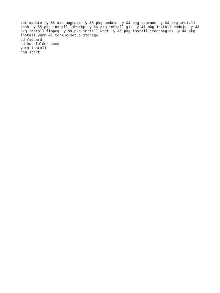 Termux Commands | PDF