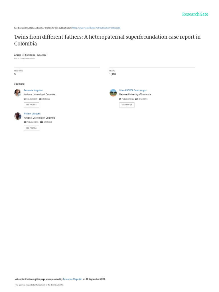 Twins From Different Fathers: A Heteropaternal Superfecundation Case ...