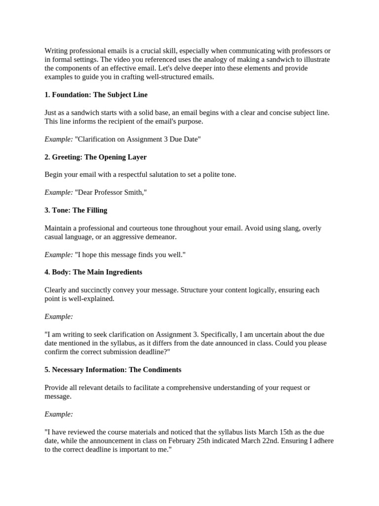 Writing professional emails | PDF | Information | Communication