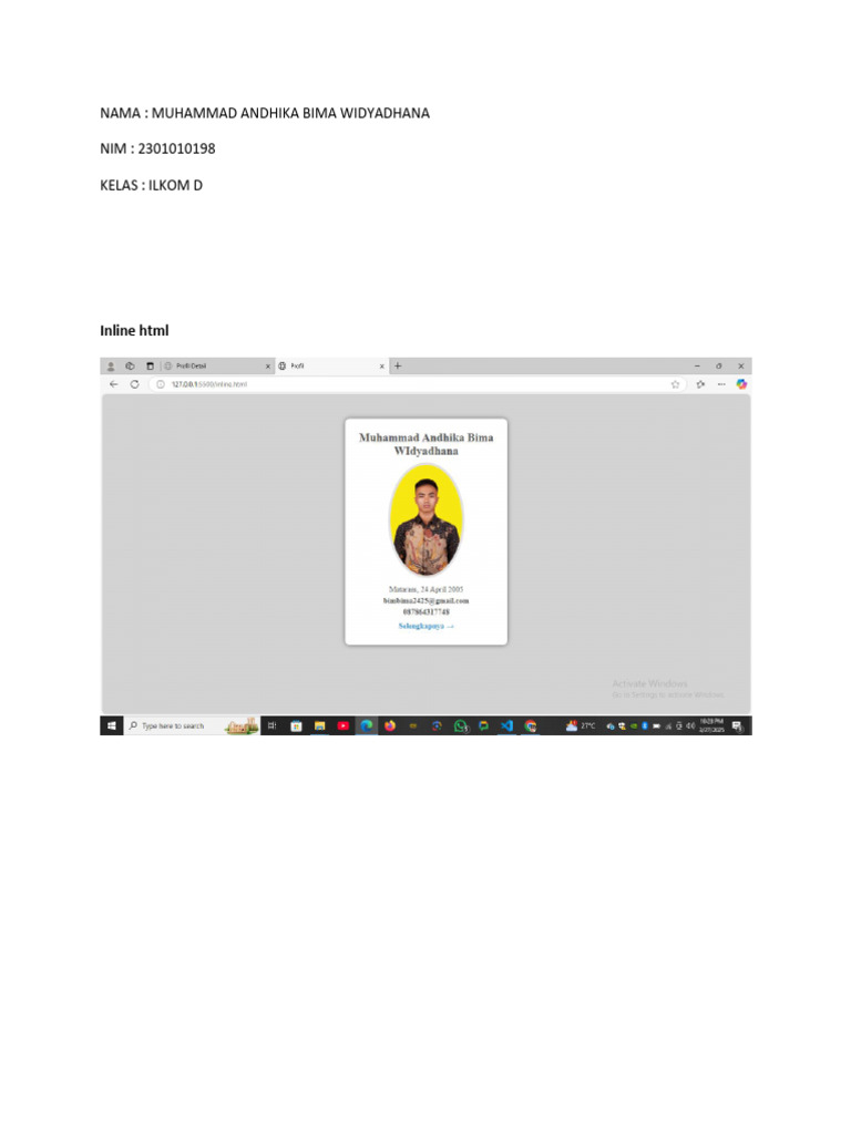 2301010198 Muhammad Adnhika Bima Widyadhana | PDF