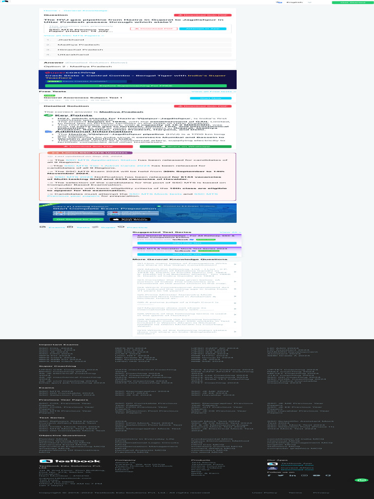 HVJ Pipeline Overview and Route | PDF