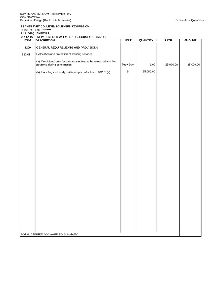 BOQ Steel Structure | PDF | Concrete | Structural Steel