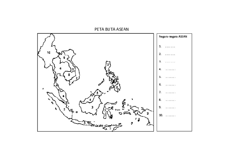 Peta Buta ASEAN | PDF