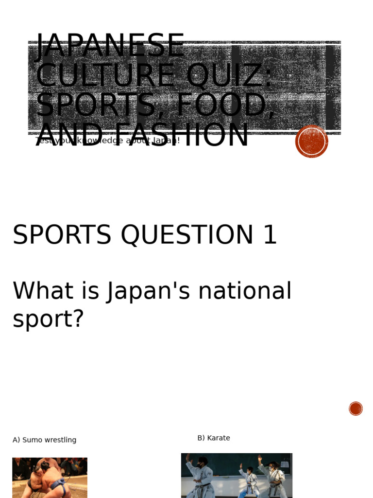 Japanese Culture Quiz | PDF