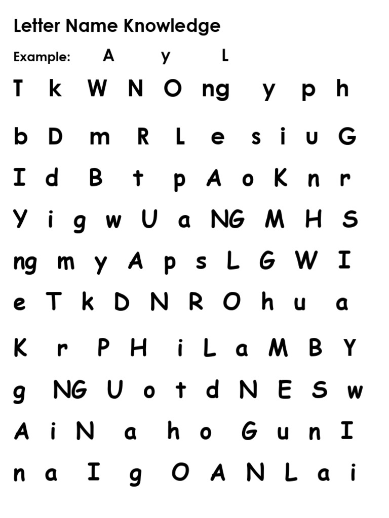 Letter Name and Letter Sound | PDF