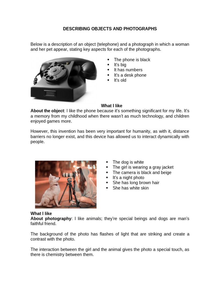 Documento Describir Gustos Víctor Arrieta | PDF